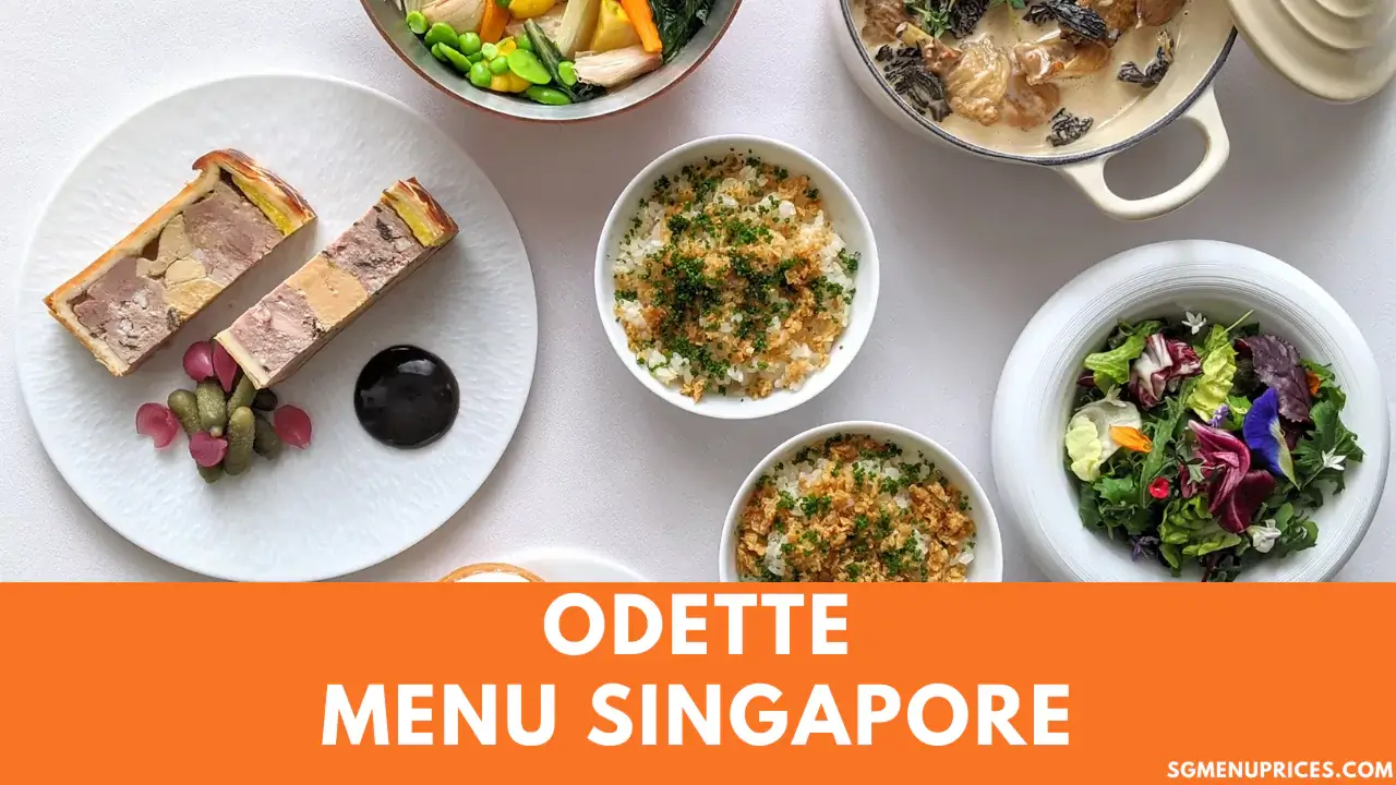 Odette Menu with Prices Singapore Updated 2024